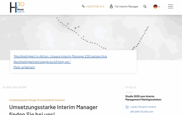 Übersicht Interim Management Provider in DACH (Liste)