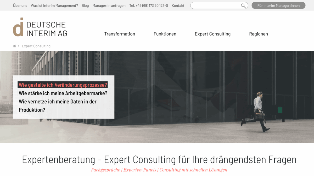 Übersicht Interim Management Provider in DACH (Liste)